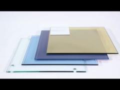 Lichtgroen donkergroen donkerblauw zwart getint gehard glas gekleurd gehard glas op maat gesneden 3mm 4mm 5mm 6mm 8mm 9mm 10mm 12mm 15mm 19mm gehard raamglas