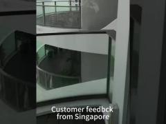 Trappenbalustrade Glas S.S. 304 316 Aluminium Post Balkon Glasrail Balustrades Kolomkolom