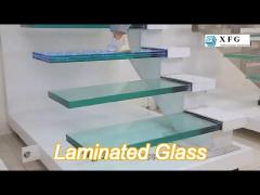 Grote grootte ultra helder laag ijzer gehard gelaagd glas op maat Maximale grootte 3300x13000mm