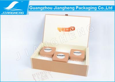 Cina Latte del tè che imballano l'inserzione della schiuma avvolta tessuto semplice della peluche della carta patinata dei contenitori di regalo in vendita