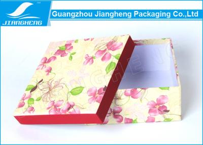 Cina Le scatole di cartone Lidded floreali di Natale vuoto hanno colorato bello stampato in vendita