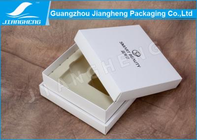 Cina Elegante bianco delle scatole di cartone rigide fatte a mano con il vassoio della plastica del velluto in vendita