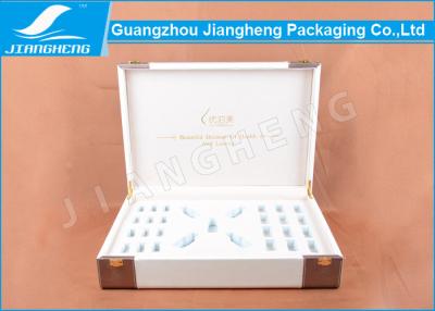 Cina Contenitori di regalo d'imballaggio di rettangolo di bellezza con la dimensione di cuoio di abitudine del MDF dei coperchi in vendita