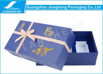 Cina Piccoli contenitori di regalo porpora del cartone con progettazione di Bowknot della carta di struttura dei coperchi in vendita