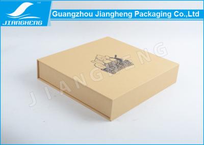 中国 磁石が付いているブラウン クラフト紙3mmの厚さのボール紙のギフトの包装箱 販売のため