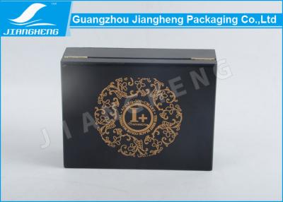 中国 長方形の無光沢の効果の金ハードウェア蝶番が付いている木の香水のギフト用の箱 販売のため