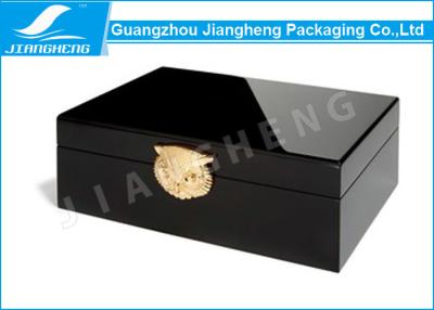 Cina Contenitore di regalo di legno normale di superficie lucido/scatole di legno decorative con la serratura dorata in vendita