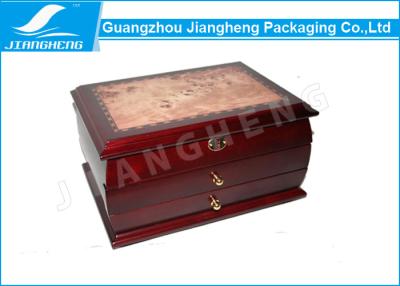Cina Dimensione su misura scatola di legno solida di legno del ricordo del contenitore di regalo dei gioielli di stile del cassetto in vendita