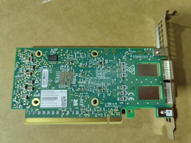 Mellanox ConnectX-6 Dx adapter card front view