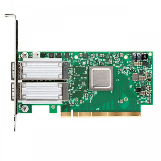 Mellanox MCX556A-ECAT network interface card - front view