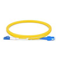 China 5m LC UPC to SC UPC Duplex OS2 Single Mode Fiber Patch Cable - 3.0mm PVC, 9/125μm G.657.A1 for sale