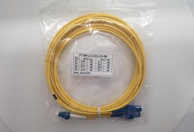 China los 5m LC UPC modo a dos caras del cable OS2 del remiendo de la fibra del SC UPC al solo en venta