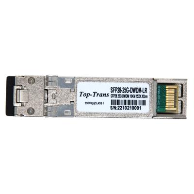 China DWDM Optical Module 25G SFP28 Transceiver SMF 1270nmTx / 1330nmRx 10km LC DOM for sale