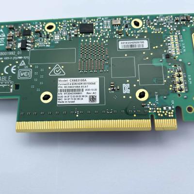 China Mellanox ConnectX-6 VPI MCX653105A-ECAT Server Adapter 100GbE Infiniband EDR HDR100 Single QSFP56 PCIe 4.0 X 16 Network Cards for sale
