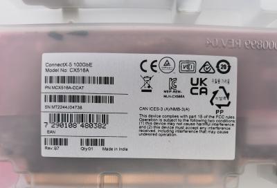China Mellanox MCX516A-CCAT Original Brand ConnectX-5 EN Network 100GbE Dual-Port QSFP28 PCIe3.0 X 16 Fiber Optic Equipment 5G Network for sale