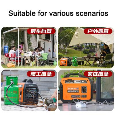 Cina 4200RPM 3.5KW 6.5KW Portable LPG/LNG Dual Fuel Silent Gas Gasoline Generator in vendita
