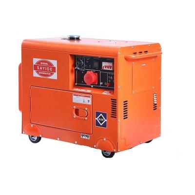 Cina 8.3A Corrente nominale 10KW 220/380V Miniera portatile all'aperto Set di generatori diesel piccoli silenziosi in vendita