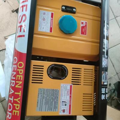 Quality 120KG Open Frame Diesel Generator 220V Household 60HZ Single-Phase 6/8/10kW for sale
