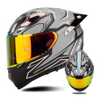 Quality Motorcycle Motocross Motorbike Helmets OEM Style Double Lens Helmet for Men and Women for sale