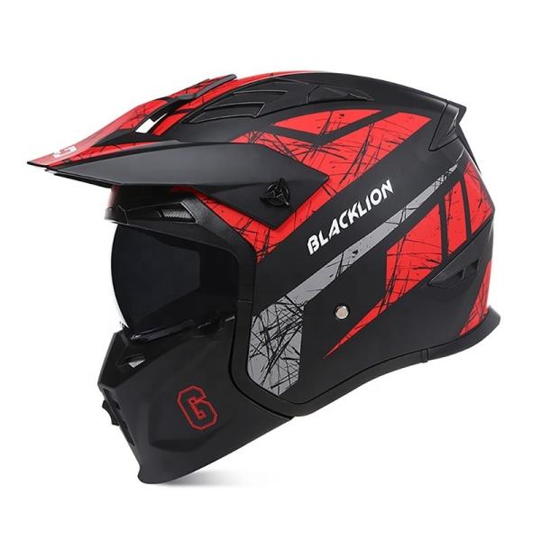 Quality BLD-163-1 ABS Shell Motorcycle Full Face Bluetooth Helmet Versatile for Winter for sale