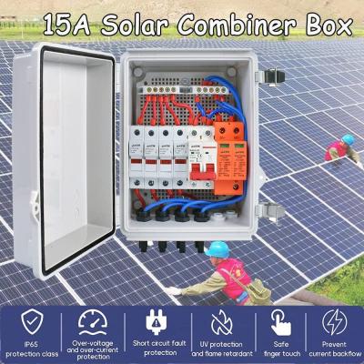China 14 in 2out 500vac Pv Solar Related Products Combiner Junction Box protect the from short circuit for sale