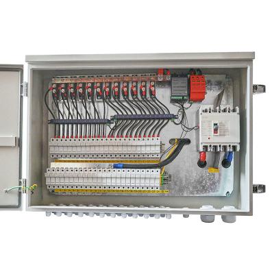 China 32 in 1out 500vac Longmax Waterproof Combiner Box for On/Off Grid Solar Panel System for sale