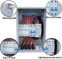 China 14 in 1 Out 500VDC Solar Panel String Combiner Box with 32A PV DC Isolator Switch for sale