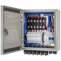 China 14 in 1 Out 500VDC Solar Panel String Combiner Box with 32A PV DC Isolator Switch for sale