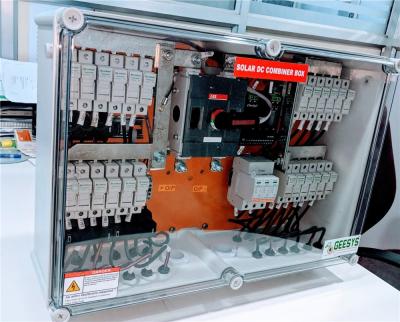 China 12 in 2out 500vdc Panel Solar Combiner Box with IP65 Water Resistant for sale