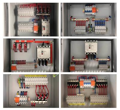 China 12 in 2out 500vdc Panel Solar Combiner Box with IP65 Water Resistant for sale