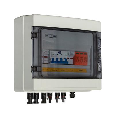 China 1000v  Solar Plastic  3 In 1 Out Pv Combiner Box for sale