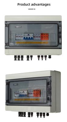 China 1000v  Solar Plastic  3 In 1 Out Pv Combiner Box for sale