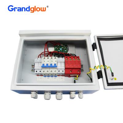 China SOLAR PANELS 1000VDC 15A 2 INPUT 1 OUTPUT LIGHTNING PROTECTION PV COMBINER BOX FOR SOLAR POWER SYSTEM for sale
