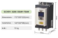 China 75KW 100HP AC Three Phase Motor Soft Starter Smart Module Controller 380V for sale