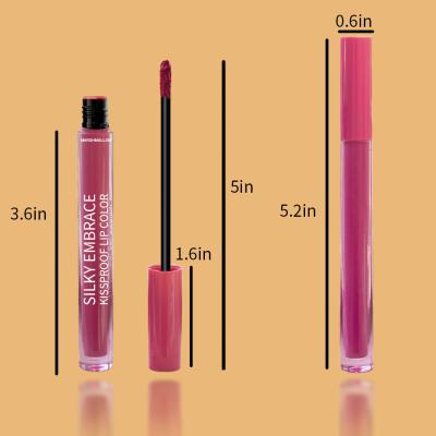 中国 長続きがする高い彩色された全中継の無光沢の終わりの液体の口紅 販売のため