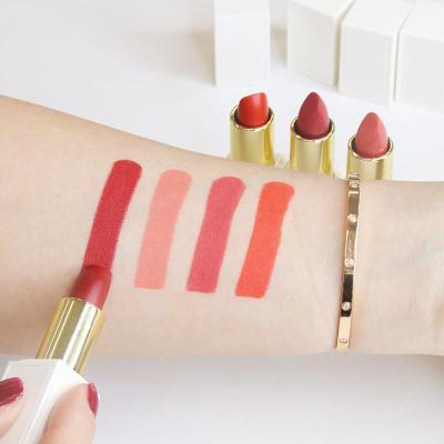 Cina Alto pigmento Matte Lipstick Private Label Long che dura 3 colori in vendita
