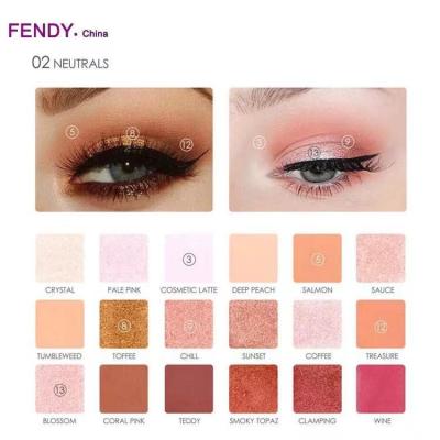 Cina La tavolozza minerale dell'ombretto di trucco, luccica la tavolozza dell'ombretto di 18 colori impermeabile in vendita