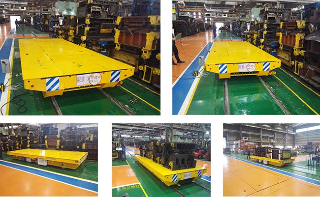 rail cart in work shop