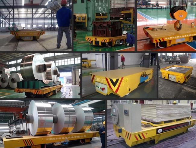 battery powered electric flat cars on rail