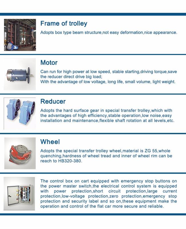 Industry Engineering Heavy Load Battery Powered Car for Mould Die Transfer