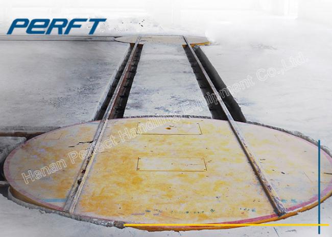 Rail trailer with turntable Rail material handling trailer with turntable