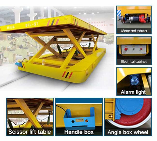 Automatic Hydraulic motorized Transfer Cart for Heavy Loading