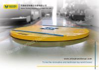 China 1t Capacity Rails Transfer Flat Cart With Turntable for sale