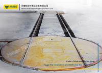 China 1t Capacity Rails Transfer Flat Cart With Turntable for sale