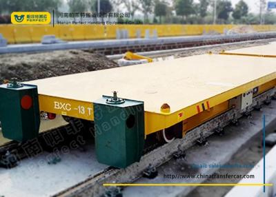 Cina Il conduttore elettrico Rail Powered Q235 muore pista della piattaforma del carretto di trasferimento in vendita