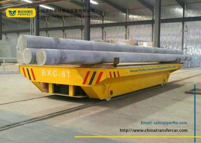 Cina Il conduttore elettrico Rail Powered Q235 muore pista della piattaforma del carretto di trasferimento in vendita