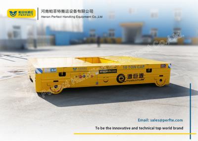 中国 可動ボギーを扱うモーターを備えられた移動のトロリー鋼鉄輸送キャリッジ機械 販売のため