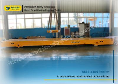 中国 鋼鉄パレット移動は車モーター無軌道の平らなトロッコを扱う鉄道を運びます 販売のため