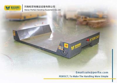 China Ultra Lage van de de Overdrachtkar van de Lijstmatrijs de Spoorweg Elektrische Vlakke Aanhangwagen voor Gieterijinstallatie Te koop