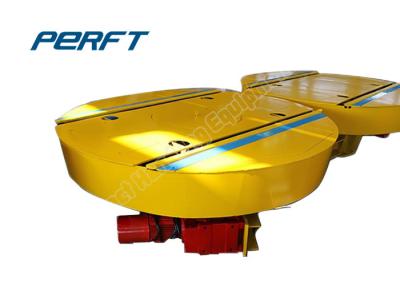 Cina heavy duty  industrial  transfer trolley on track mounted on turntable in vendita